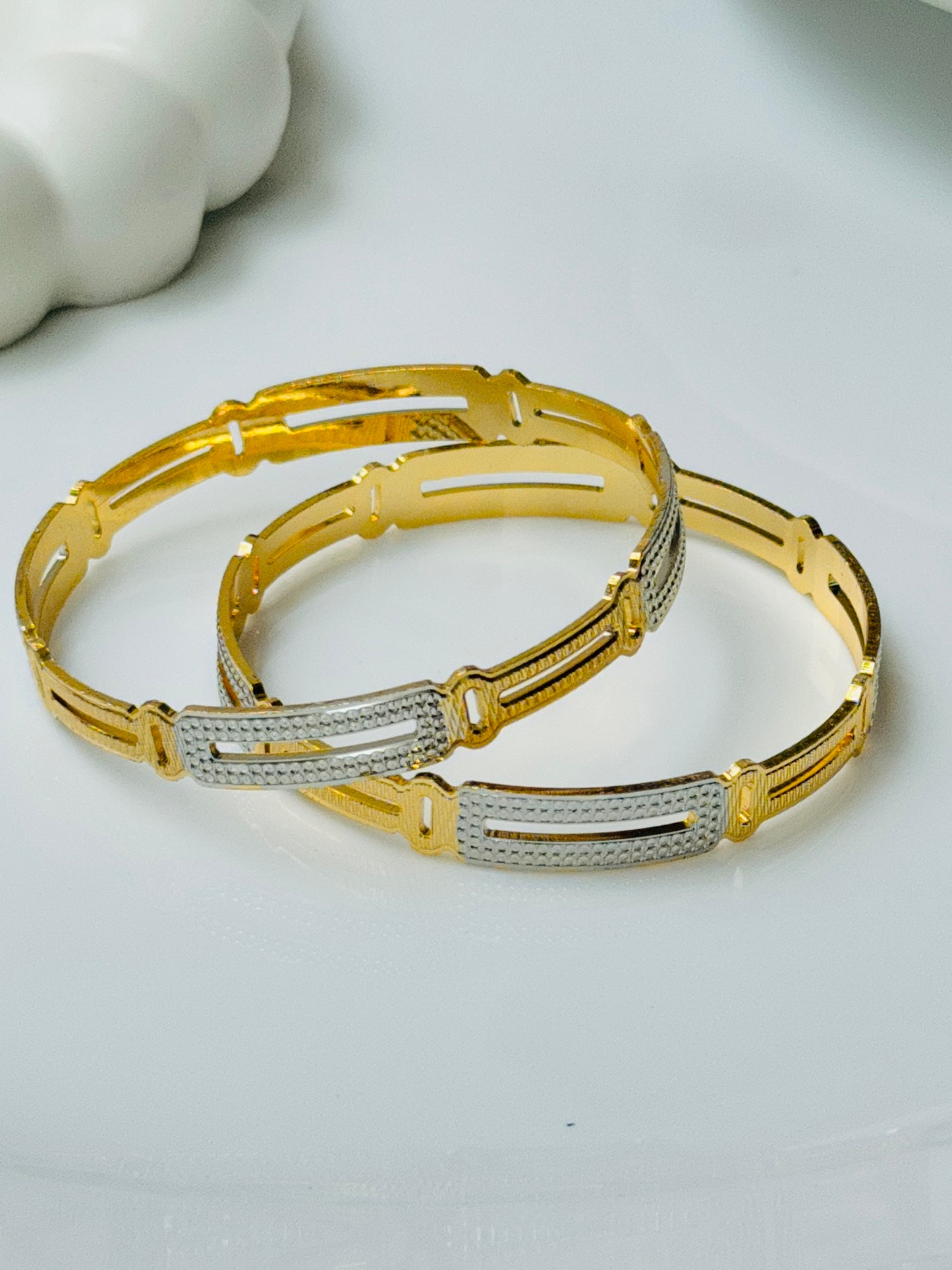 MICRO GOLD PLATED ANTI TARNISH BANGLES – TKS FASHIONS